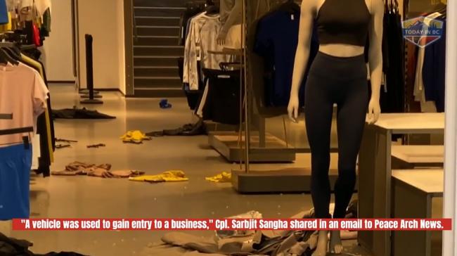 大温Lululemon遭飞车撞店洗劫！现场一片狼籍 - 社会新闻 - 温哥华天空 - Vansky