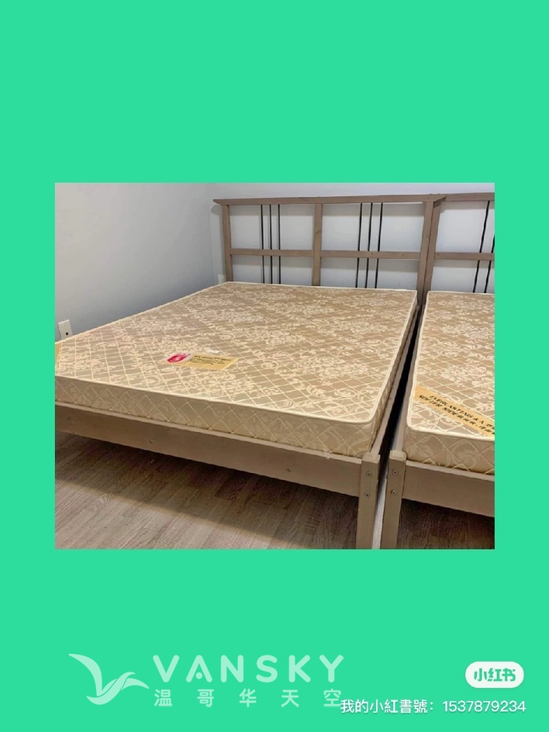 温哥华家具 Double 床架+海馬床墊整套出（可運送安裝） - 温哥华天空 - Vansky.com